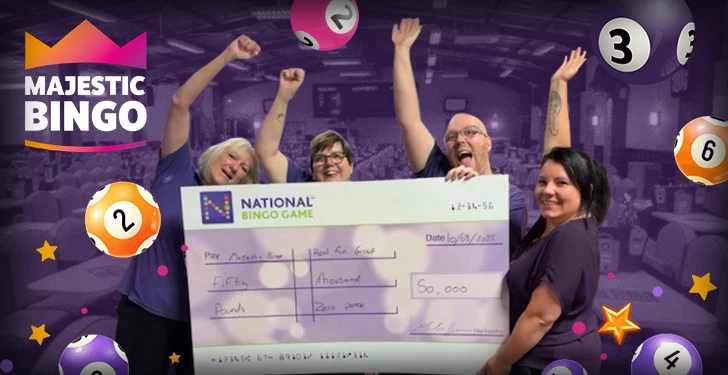 £50,000 Jackpot Won at Majestic Bingo in Worcester