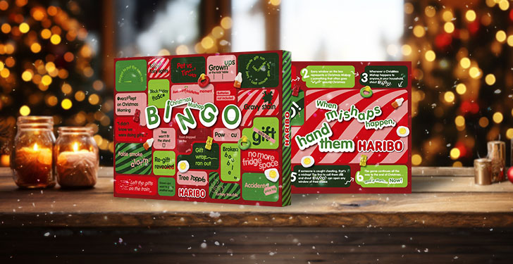 Haribo Launches Christmas Mishap Bingo Game
